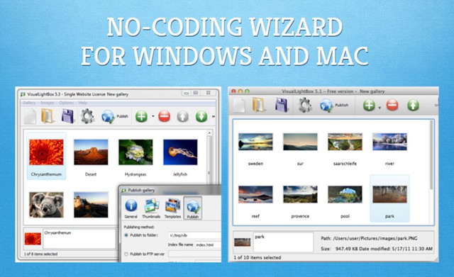 Demo for Visual Lightbox JS