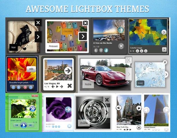 Demo for Visual Lightbox JS