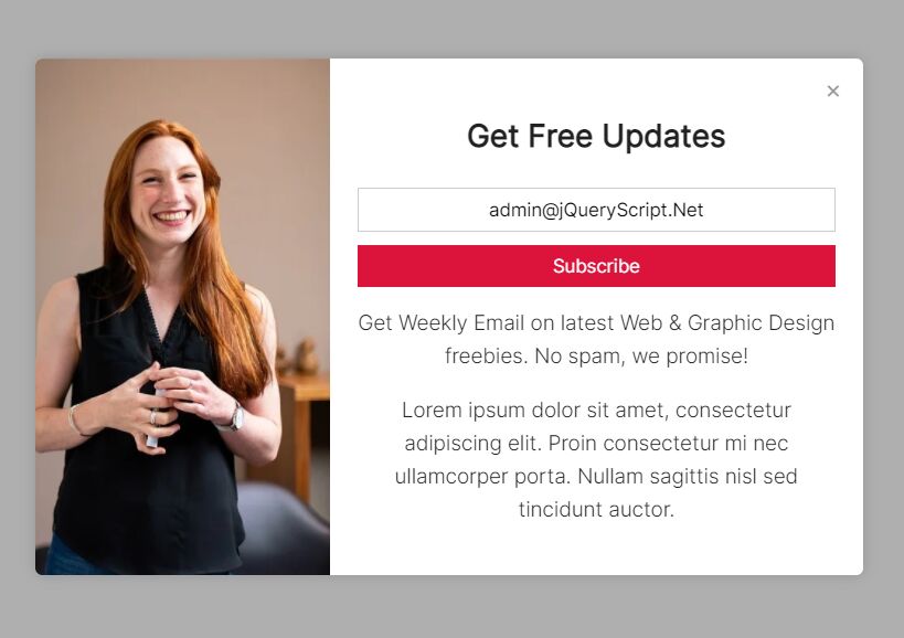 Responsive & Accessible jQuery Modal Plugin - Popup Overlay | Free ... Responsive & Accessible jQuery Modal Plugin - Popup Overlay | Free ...