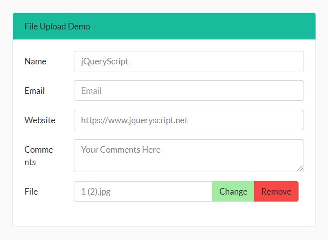 Custom File Input For Bootstrap 4 Ratify Upload Free JQuery Plugins